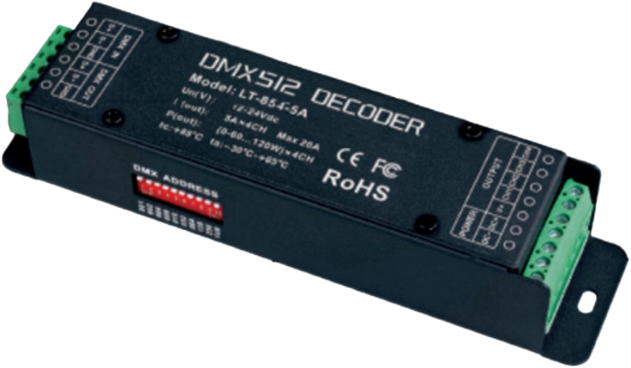 Decoder slave rgbw dmx | Penta Architectural